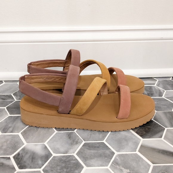 Madewell | Shoes | Madewell 222 Puff Strap Maggie Colorful Leather ...